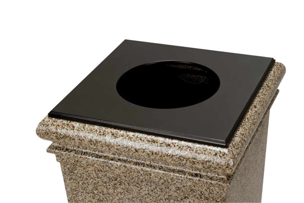 Square Waste Container - StoneTec