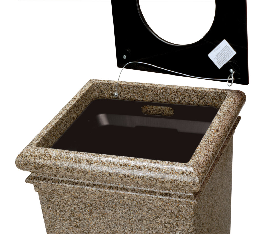 Square Waste Container - StoneTec