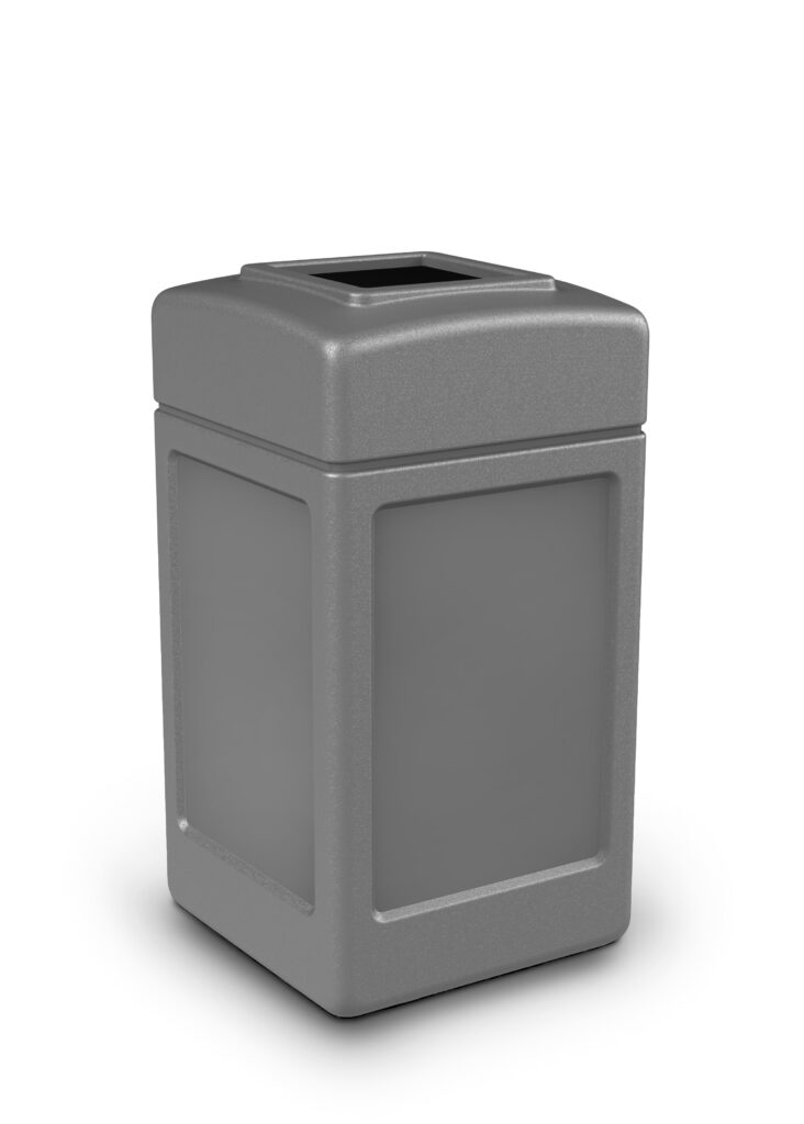 Square Waste Container with Open Top