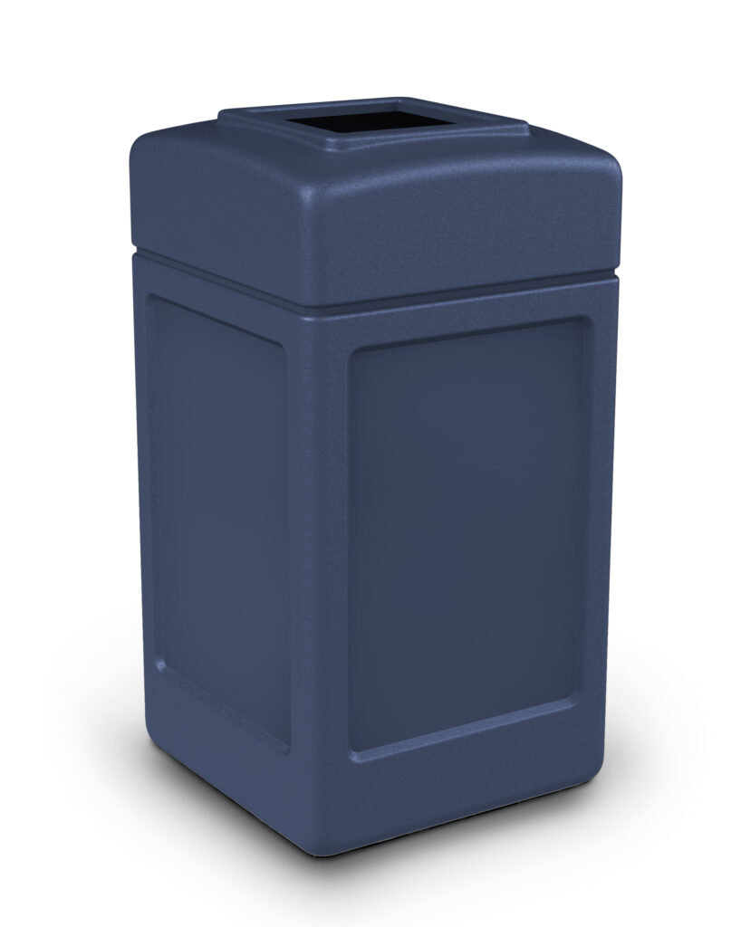 Square Waste Container with Open Top