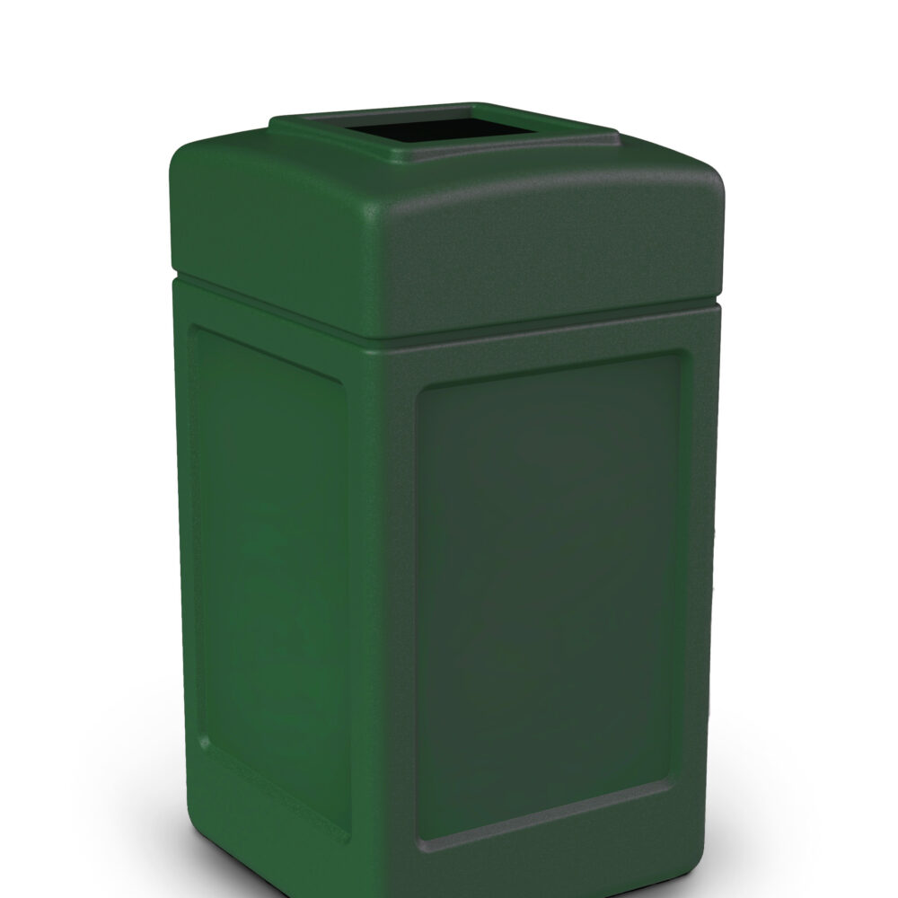 Square Waste Container with Open Top