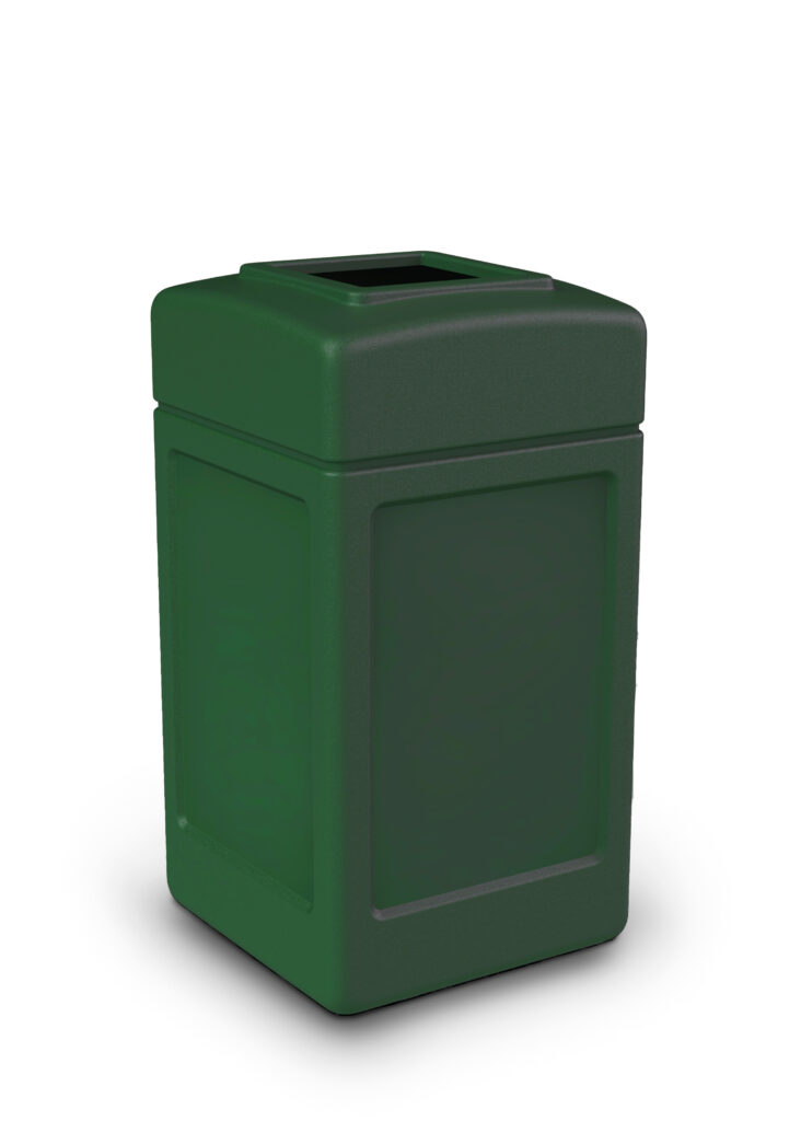 Square Waste Container with Open Top