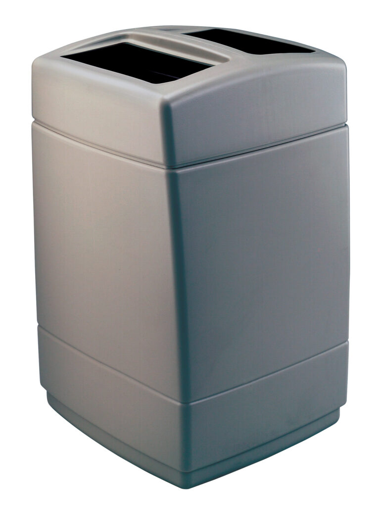 Square Waste Container with Open Top
