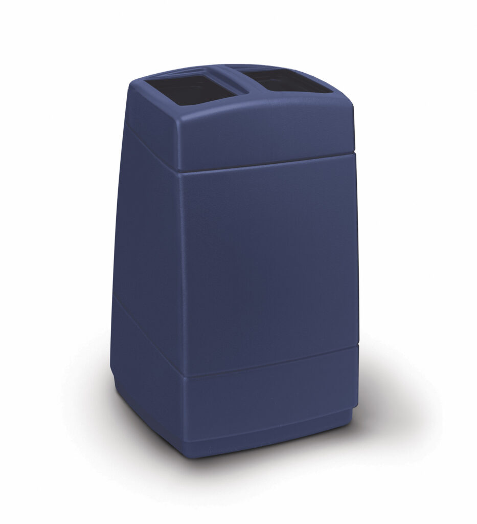 Square Waste Container with Open Top
