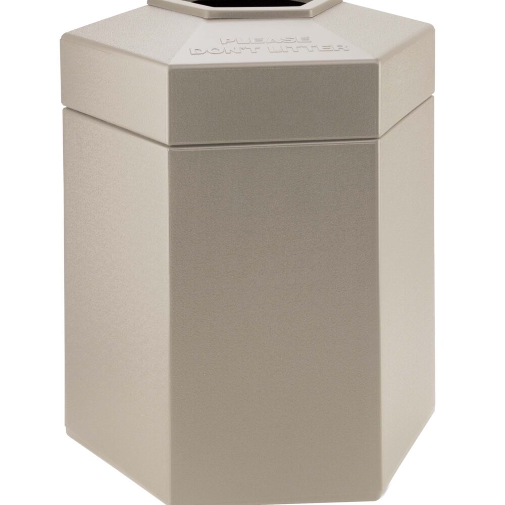 Waste Container - Hexagon Open Top 45 Gallon