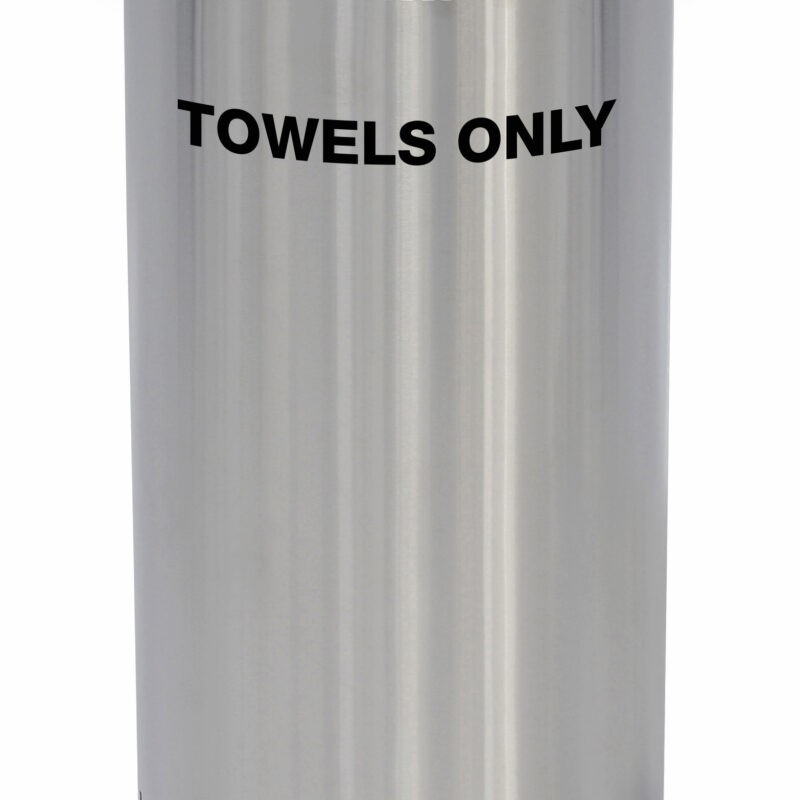 Open-Top Waste Container - Imprinted Towels Only